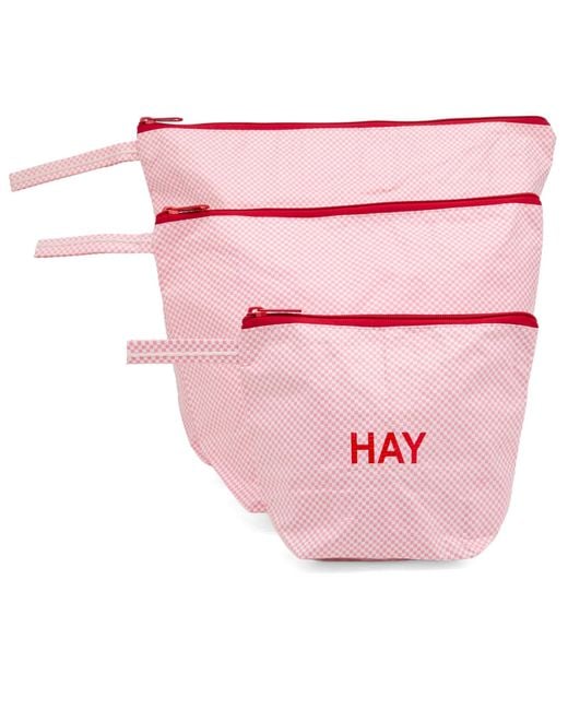 Hay Candy Mono Wash Bag in Pink | Lyst