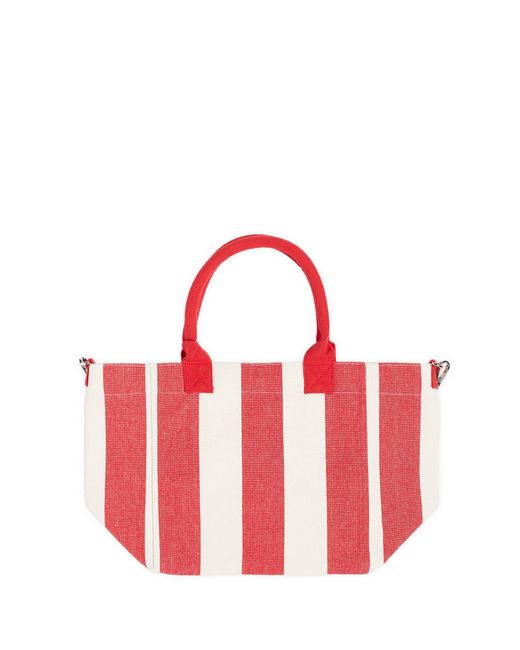 Ganni Small Easy Shopper Bag in Red | Lyst