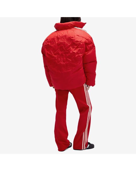 adidas By Avavav Puffer Jacket in Red | Lyst