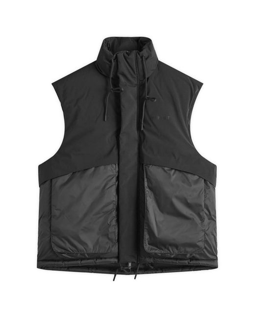 Represent Layered Puffer Down Gilet Vest in Black for Men | Lyst