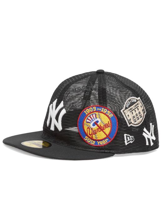 KTZ Ny Yankees Image Mesh 59Fifty Cap in Black | Lyst