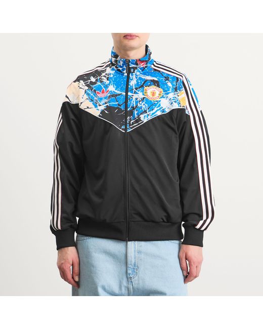adidas X Stone Roses Manchester United Track Top in Black for Men | Lyst UK