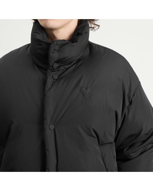Ami Paris Technical Taffetas Adc Down Jacket in Black for Men | Lyst