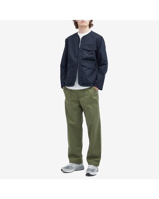 Universal Works Brushed Polytech Parachute Liner Jacket in Blue for Men ...