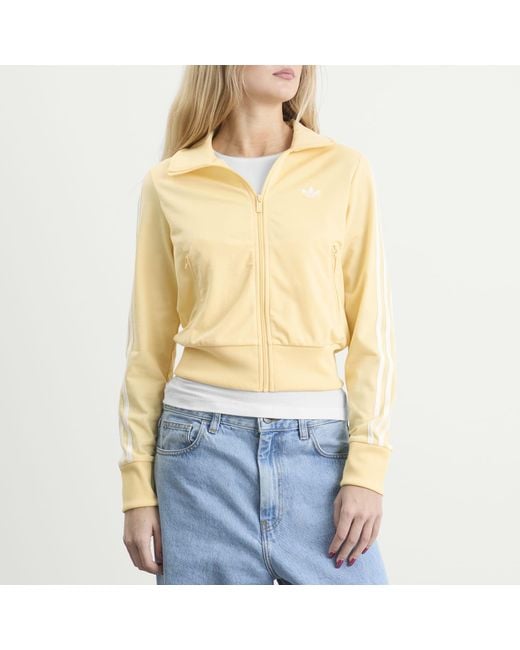 adidas Classic Firebird Track Top in Yellow | Lyst UK