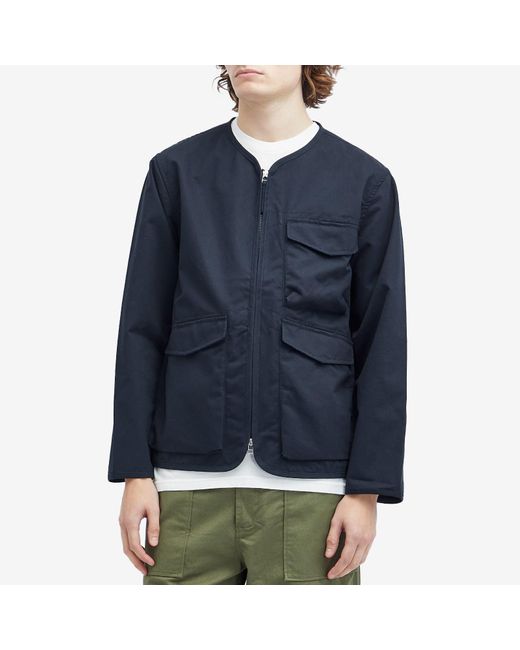 Universal Works Brushed Polytech Parachute Liner Jacket in Blue for Men ...