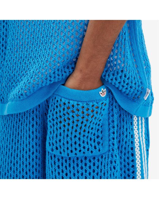 adidas Clot Crochet By Ec Shorts in Blue | Lyst