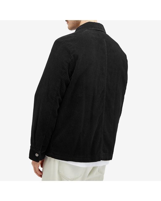 A.P.C. Emile Corduroy Chore Jacket in Black for Men | Lyst UK