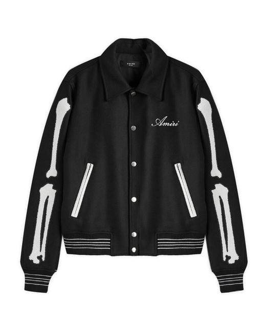 Amiri Varsity Bones Jacket in Black for Men | Lyst