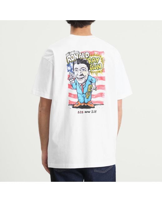 POLAR SKATE Ray Gun T-Shirt in White for Men | Lyst UK