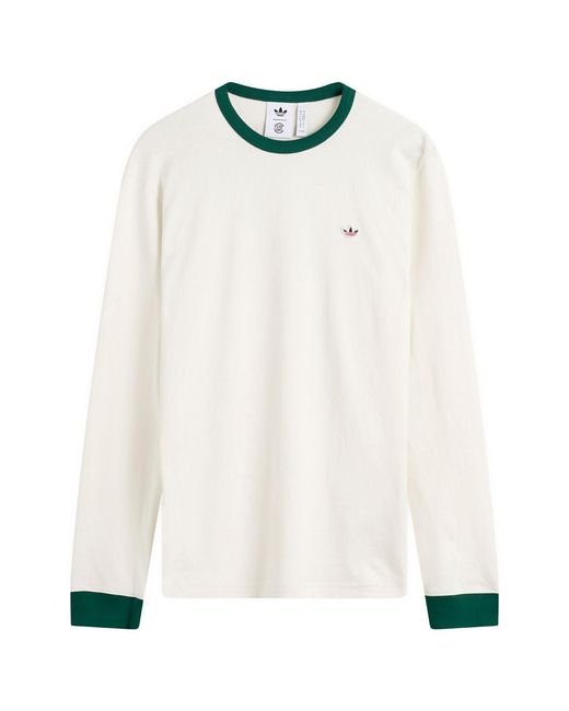 adidas X Clot Rib T-Shirt in White for Men | Lyst UK