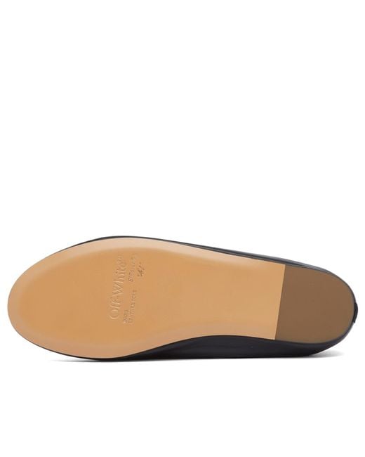 Off-White c/o Virgil Abloh Off- High Heel Ballerina Shoes in Black | Lyst