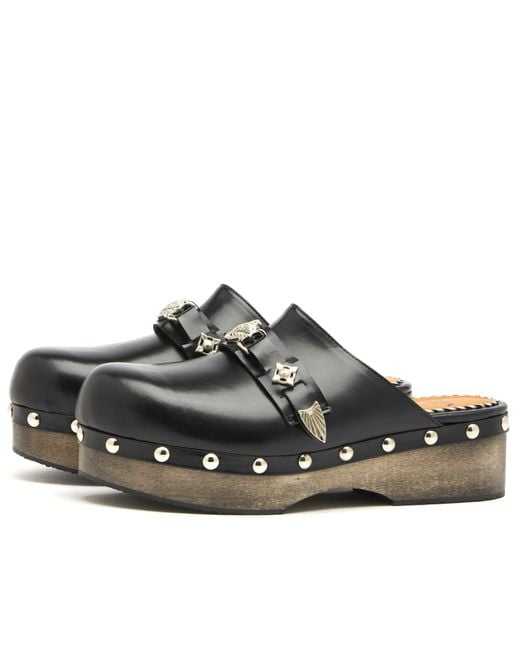 Toga Studded Clog in Black | Lyst