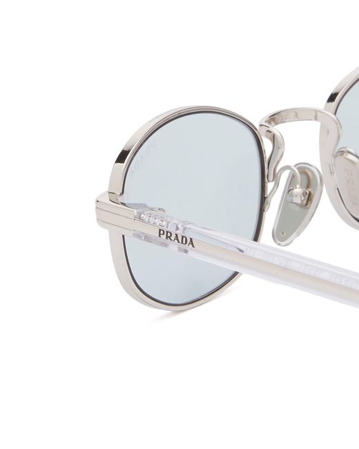 Prada 0Pr B53S Sunglasses in White | Lyst UK