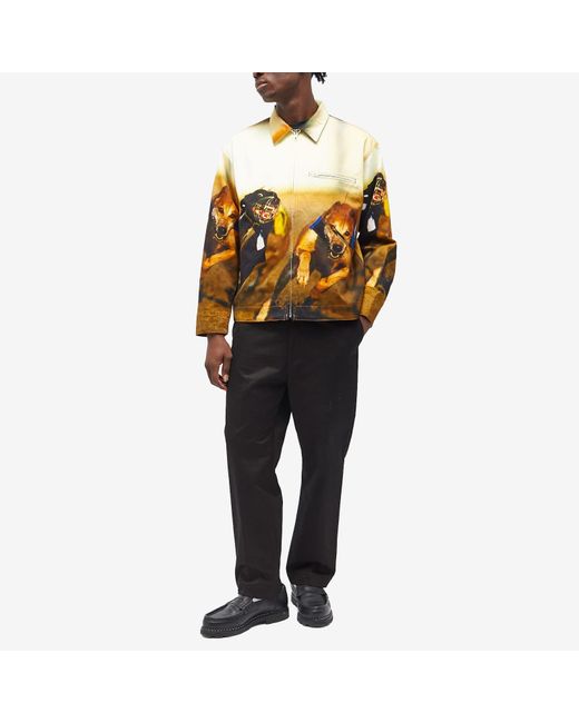 Flagstuff X Blur Parklife Work Jacket in Orange for Men | Lyst