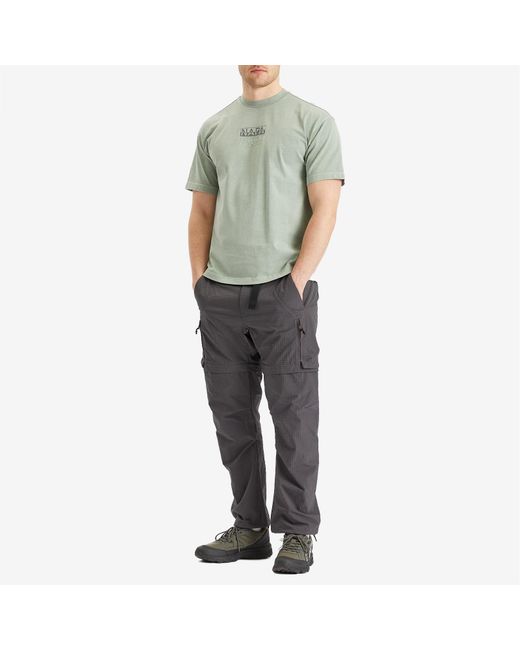 Napapijri Ripstop Modular Cargo Pants in Gray for Men | Lyst