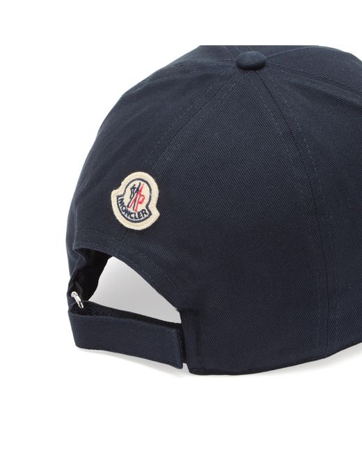 Moncler Cotton Archive Cap in Blue for Men | Lyst UK