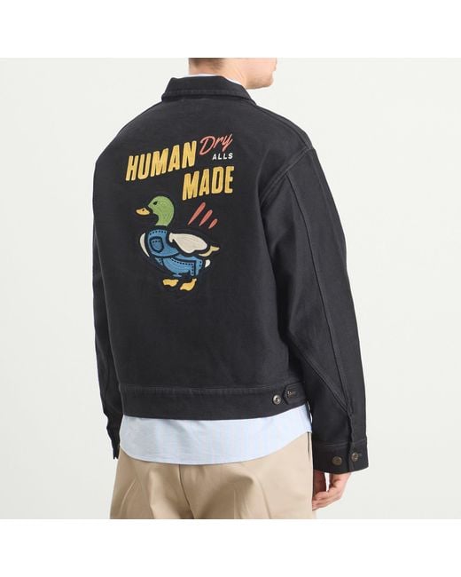 Human Made Zip Work Jacket in Black for Men | Lyst UK