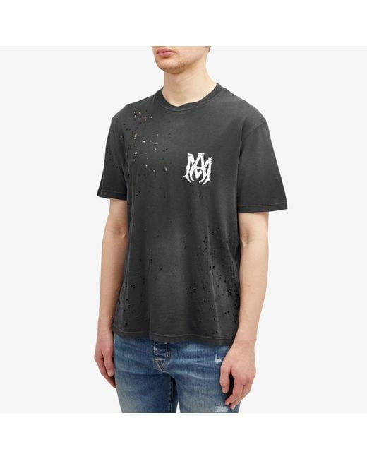Amiri Washed Shotgun T-Shrt in Black for Men | Lyst