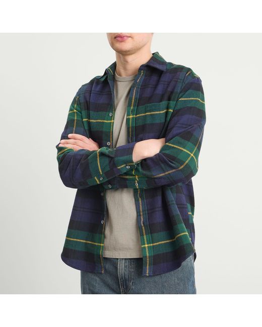 Portuguese Flannel Cabin Flannel Check Shirt in Green for Men | Lyst UK