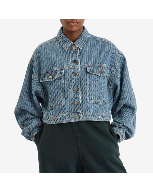 Daily Paper Relaxed Denim Jacket in Blue | Lyst
