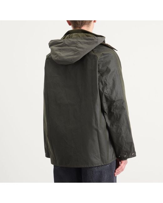 Barbour Heritage + Modified Solway Wax Jacket in Gray for Men | Lyst