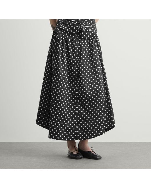 Ganni Corset Skirt in Black | Lyst UK