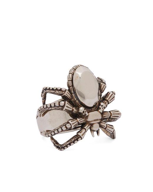 Alexander McQueen Skull Spider Ring in Metallic for Men | Lyst