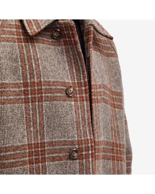 NN07 Rocko Wool Car Coat in Brown for Men | Lyst