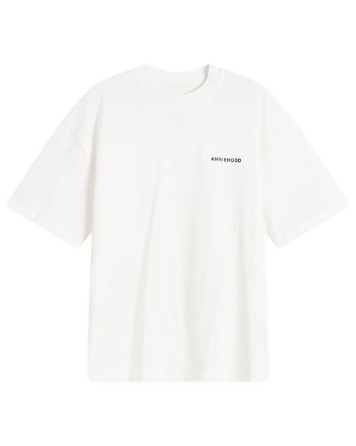 Annie Hood Mini Logo T-Shirt in White for Men | Lyst UK