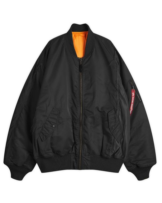 MASTERMIND WORLD X Alpha Industries Ma-1 Jacket in Black for Men | Lyst
