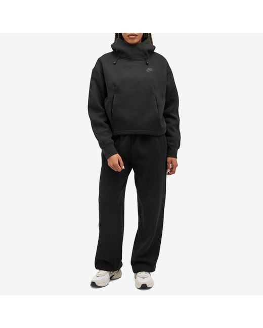 Nike Tech Fleece Oversized Hoodie in Black | Lyst UK