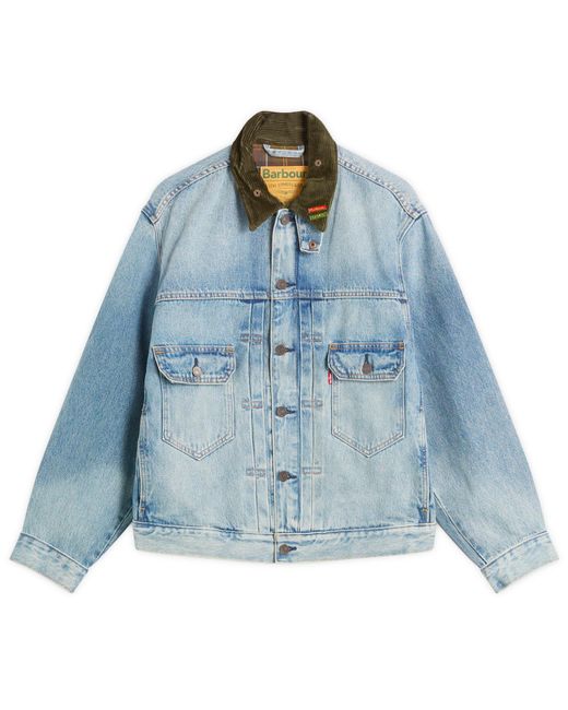 Levi's X Barbour Type 2 Denim in Blue for Men | Lyst UK