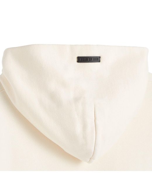 Fear Of God Text Logo Hoodie in White for Men | Lyst