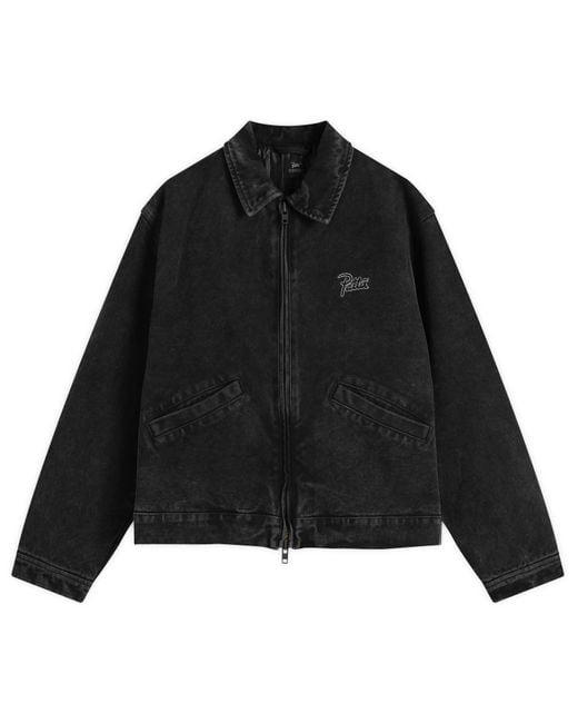 PATTA Washed Canvas Jacket in Black for Men | Lyst UK