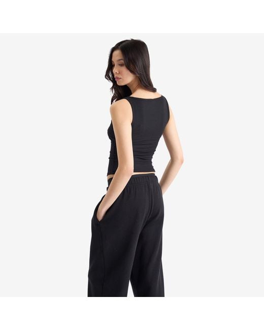 Skims Soft Lounge Lace Bralette Tank in Black | Lyst