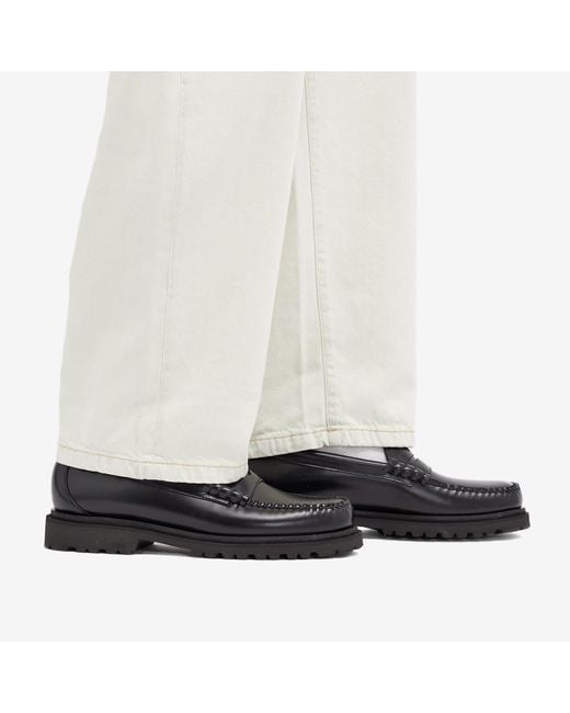 G.H. Bass & Co. Larson Step Lug Moc in Black for Men | Lyst