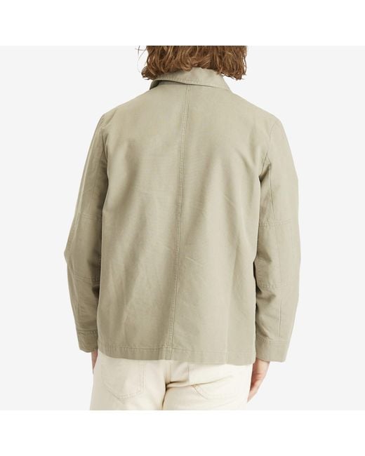 A.P.C. Piet Canvas Work Jacket in Natural for Men | Lyst