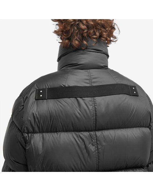 Rick Owens Turtle Nylon Cropped Puffer Jacket in Gray for Men | Lyst