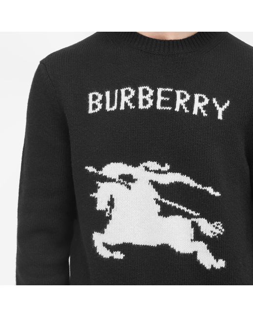 Burberry Ekd Logo Jumper in Black for Men | Lyst