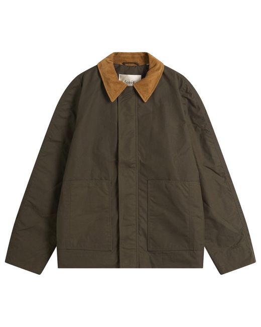 Forét Aspen Oilskin Jacket in Green for Men | Lyst UK