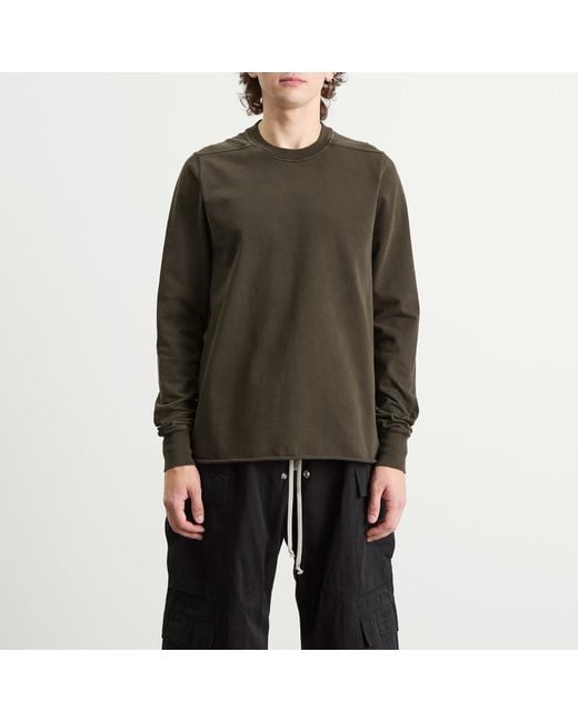 Rick Owens Crewneck Sweat in Green for Men | Lyst UK