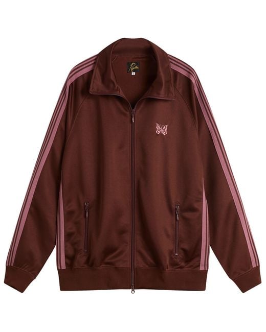 Needles Poly Smooth Track Jacket in Brown for Men | Lyst UK