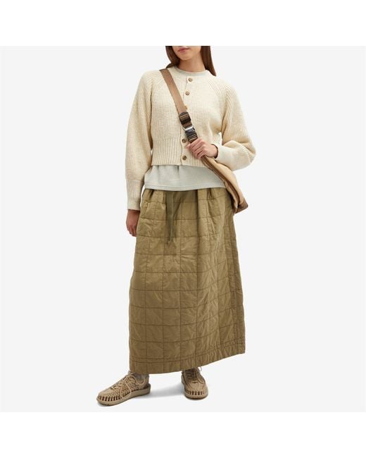 Girls Of Dust Quilted Tulip Skirt in Green | Lyst