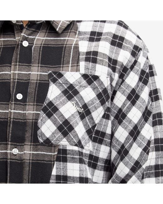 Dime Triple Plaid Shirt in Black for Men | Lyst