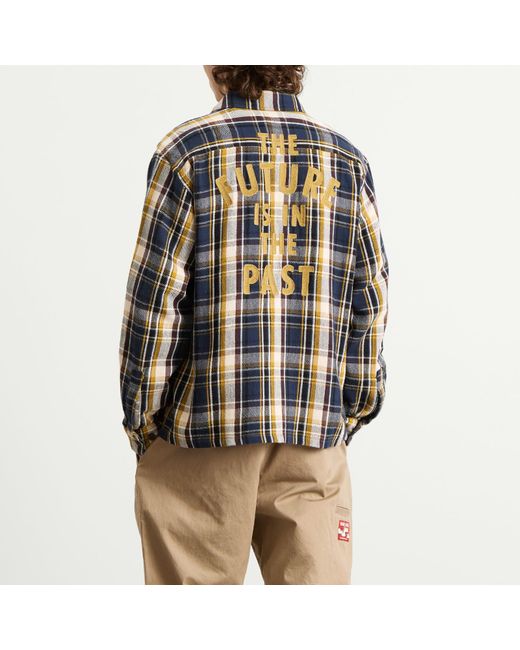 Human Made Check Shirt in Blue for Men | Lyst UK