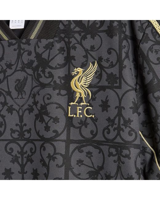 adidas Liverpool Fc. Lifestyler Jersey Top in Black | Lyst UK