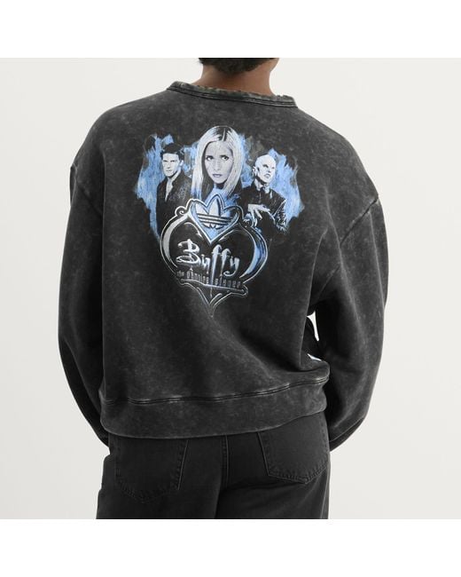 adidas Buffy Crew in Black | Lyst UK