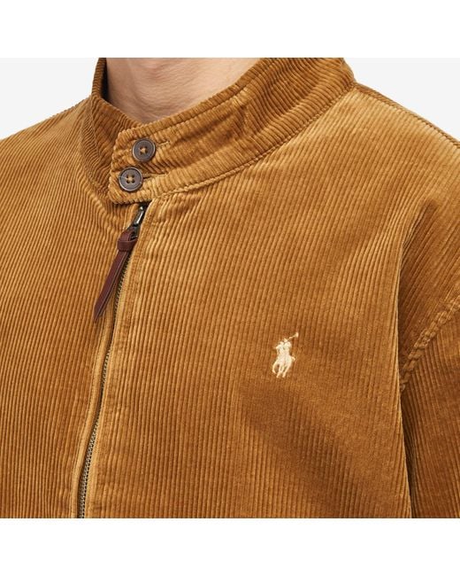 Polo Ralph Lauren Corduroy Windbreaker Jacket in Brown for Men | Lyst