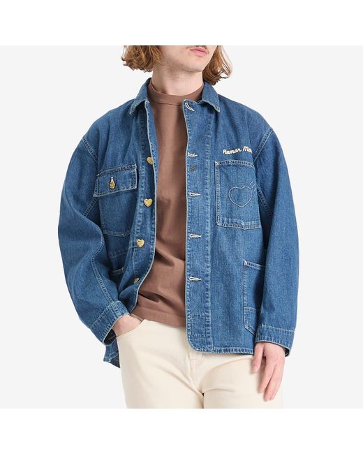 Human Made Denim Future Coverall Jacket in Blue for Men | Lyst